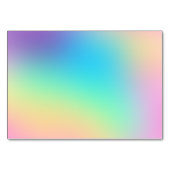 Pretty Pastel Rainbow Gradient Wedding Table Number | Zazzle