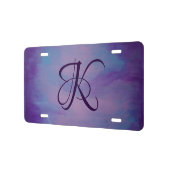 Pretty Pastels | Cute Pink Cloud Purple Blue Sky License Plate | Zazzle