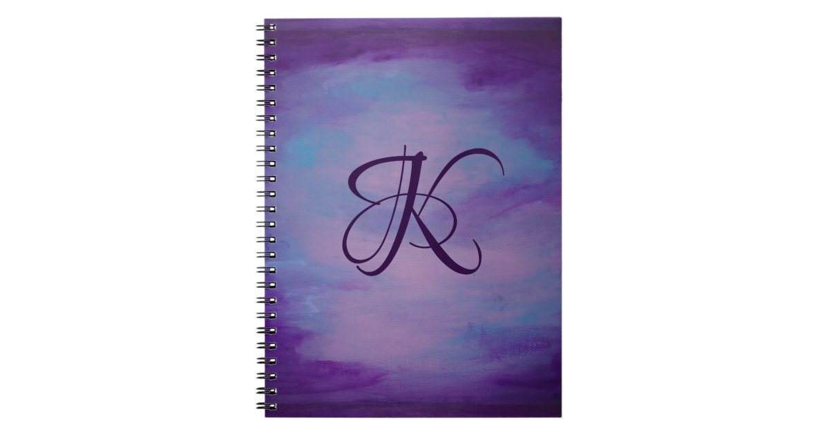 Pretty Pastels | Cute Pink Cloud Purple Blue Sky Notebook | Zazzle