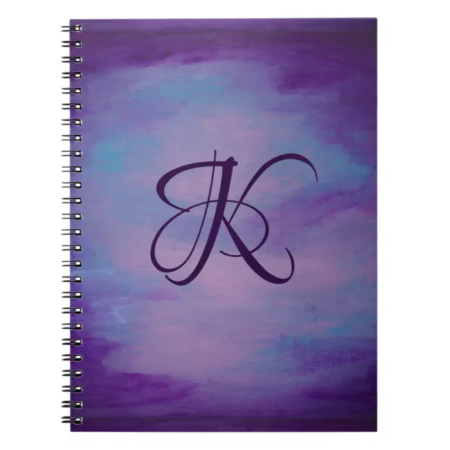 Pretty Pastels | Cute Pink Cloud Purple Blue Sky Notebook | Zazzle