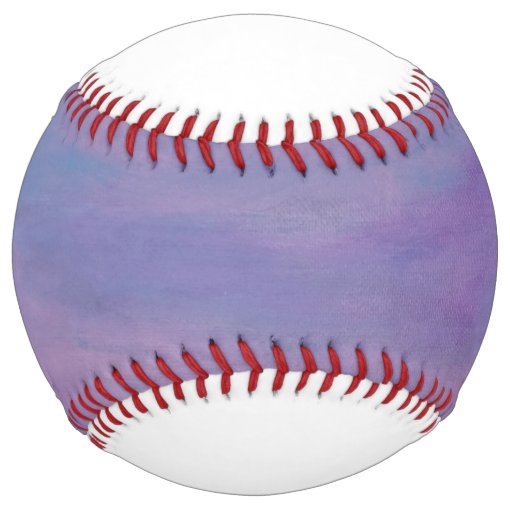 Pretty Pastels | Cute Pink Cloud Purple Blue Sky Softball | Zazzle