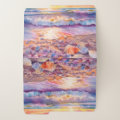 PRETTY PEACEFUL BEACH SEASHELLS OCEAN SCENES FILE FOLDER | Zazzle