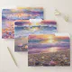 PRETTY PEACEFUL BEACH SEASHELLS OCEAN SCENES FILE FOLDER | Zazzle
