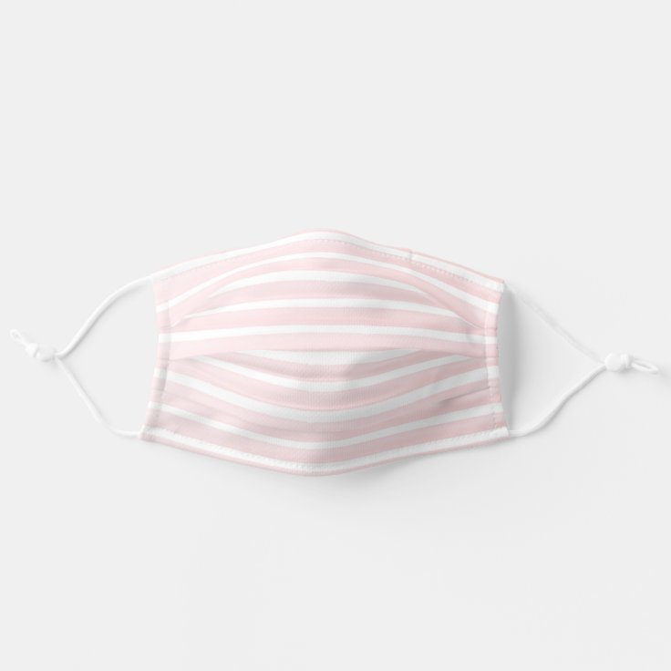 Pretty Peach Pink Adult Cloth Face Mask | Zazzle
