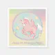 Pretty Pegasus Unicorn Pink, Purple Personalize Napkins | Zazzle