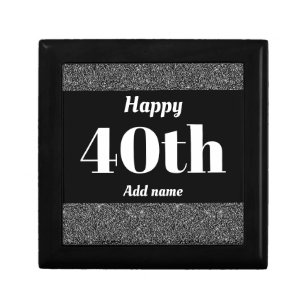 40th Birthday Gift Boxes & Keepsake Boxes | Zazzle