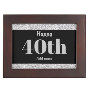 40th Birthday Gift Boxes & Keepsake Boxes | Zazzle