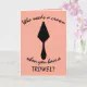 Pretty Pink and Black Archaeologist Trowel Card | Zazzle