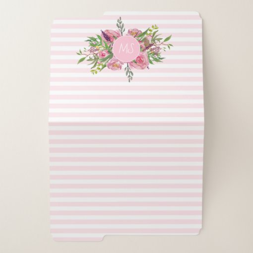 Pretty Pink File Folder Set | Zazzle