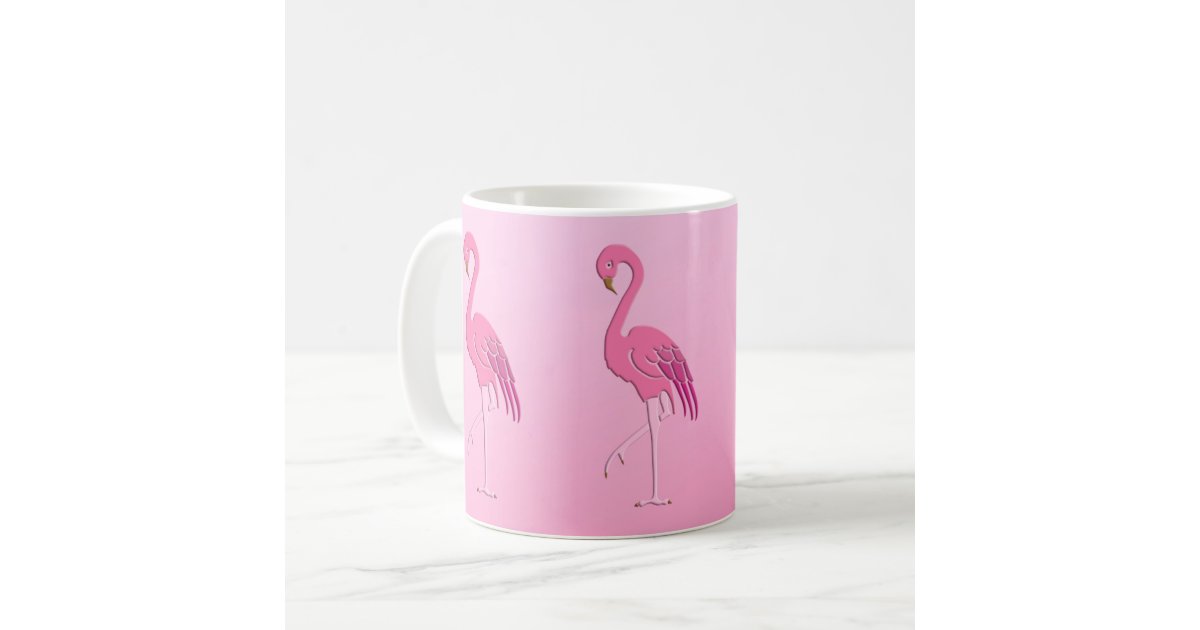 Pretty pink flamingo coffee mug | Zazzle