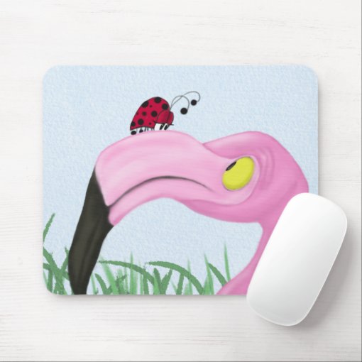 Pretty Pink Flamingo Mouse Pad | Zazzle