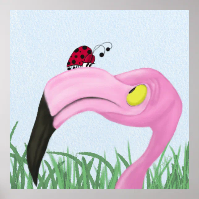 Pretty Pink Flamingo Poster | Zazzle