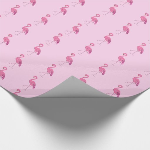 Pretty pink flamingo wrapping paper | Zazzle