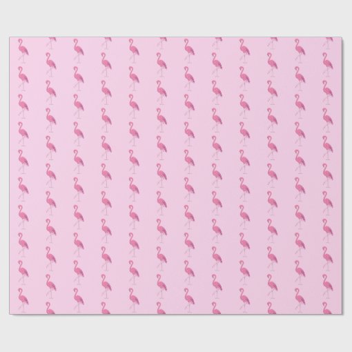 Pretty pink flamingo wrapping paper | Zazzle