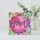 Pretty Pink Floral Amen Faith Inspirational Thank You Card | Zazzle