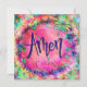 Pretty Pink Floral Amen Faith Inspirational Thank You Card | Zazzle