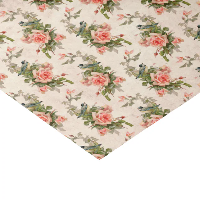 Pretty Pink Floral Tissue Paper | Zazzle