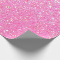 Pretty Pink Glitter Wrapping Paper | Zazzle