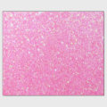 Pretty Pink Glitter Wrapping Paper | Zazzle