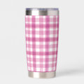 Pretty Pink Plaid Insulated Tumbler | Zazzle