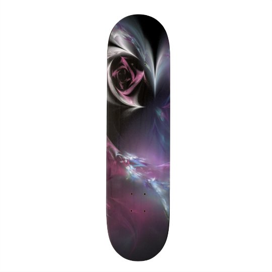 Pretty Pink Rose Fractal Skateboard Deck | Zazzle.com