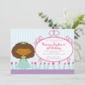 Pretty Princess Birthday Party Invitation Purple | Zazzle