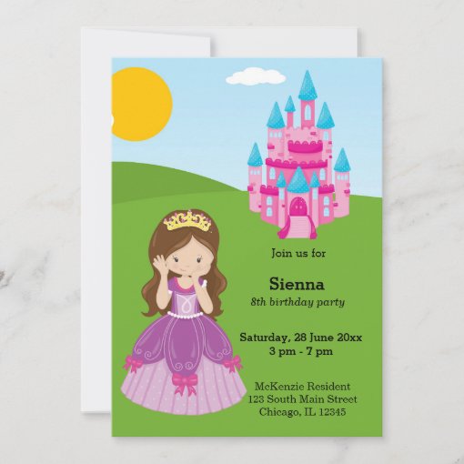 Pretty Princess Invitation | Zazzle