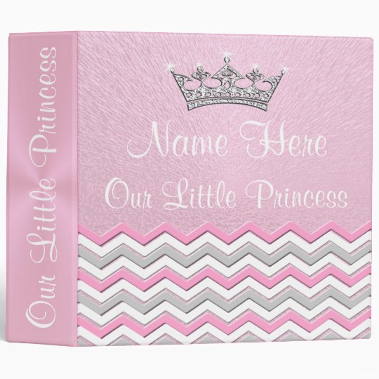 Pretty Princess Personalized Pink Photo Albums 3 Ring Binder | Zazzle.com