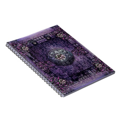 Pretty Purple Ancient Tome Medieval Magic Book | Zazzle