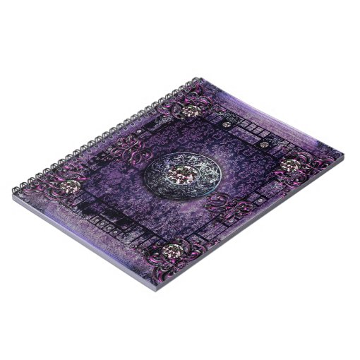 Pretty Purple Ancient Tome Medieval Magic Book | Zazzle