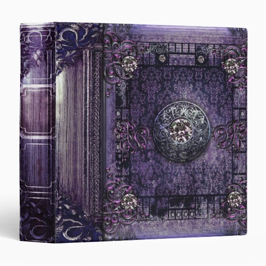 Pretty Purple Ancient Tome Medieval Magic Book Binder | Zazzle.com