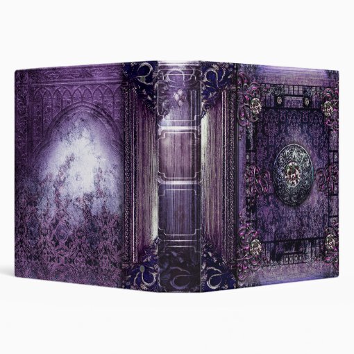 Pretty Purple Ancient Tome Medieval Magic Book Binder | Zazzle