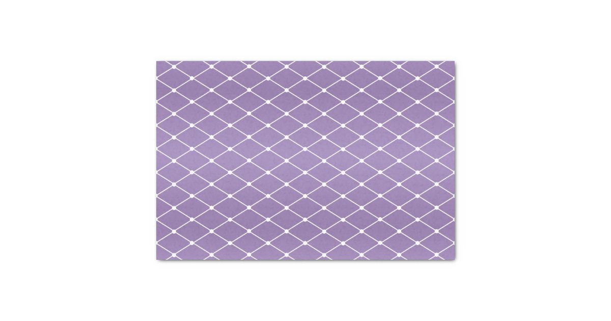 Pretty Purple and Diamond Pattern Tissue Paper | Zazzle