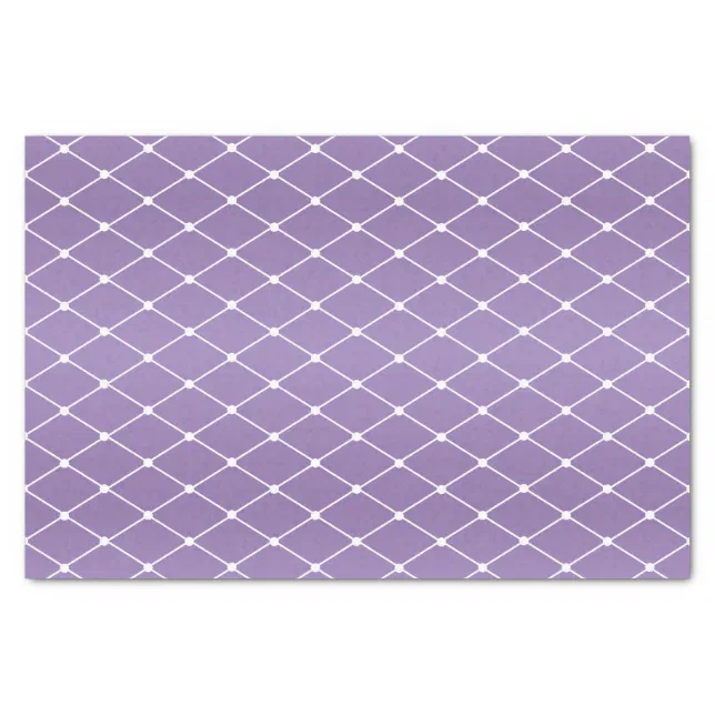 Pretty Purple and Diamond Pattern Tissue Paper | Zazzle