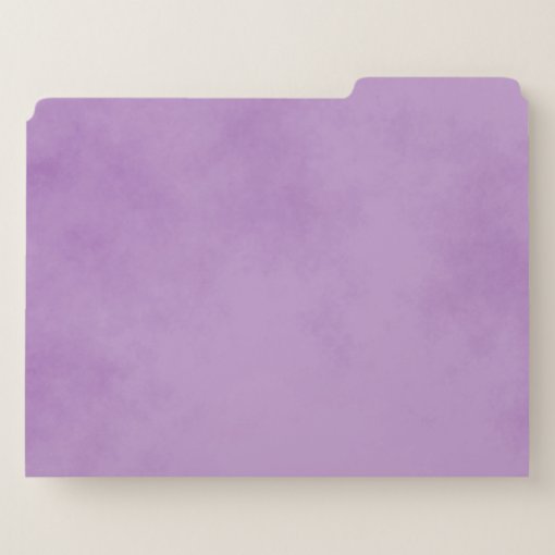Pretty Purple Parchment File Folder | Zazzle