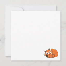 Pretty Red Panda in Tree Card | Zazzle
