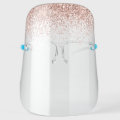 Pretty Rose Gold Glitter Confetti For Her Face Shield | Zazzle