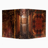 Pretty Rustic Faux Brown Leather Ancient Tome Binder | Zazzle