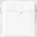 Pretty safety pin Stickers | Zazzle