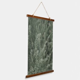 Pretty Sage Greenery Wild Botanical Nature Scroll Hanging Tapestry | Zazzle