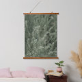 Pretty Sage Greenery Wild Botanical Nature Scroll Hanging Tapestry | Zazzle