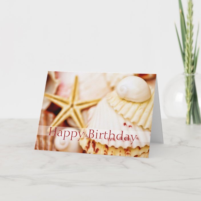 Pretty Seashells Birthday Card | Zazzle.com