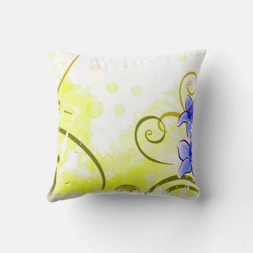 Pretty Spring floral American MoJo Pillow | Zazzle