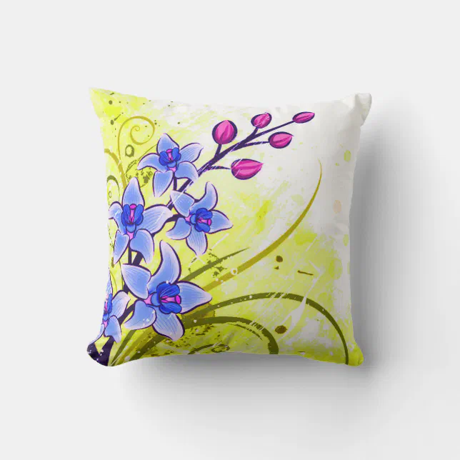 Pretty Spring floral American MoJo Pillow | Zazzle