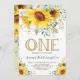 Pretty Sunflower 1st Birthday Summer Yellow Floral Invitation | Zazzle