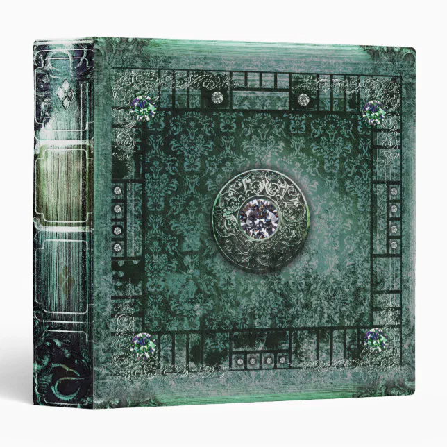 Pretty Turquoise Ancient Tome Medieval Magic Book Binder | Zazzle