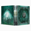 Pretty Turquoise Ancient Tome Medieval Magic Book Binder | Zazzle