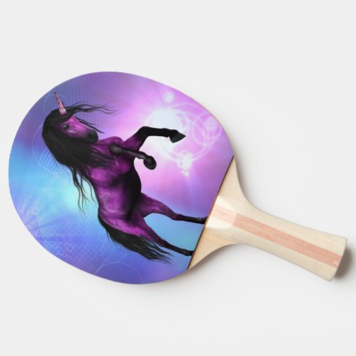 Pretty Unicorn Ping Pong Paddle | Zazzle