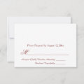 Pretty Watercolor Burgundy Floral RSVP Invitation | Zazzle