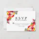 Pretty Watercolor Floral 100th Birthday Party RSVP Card | Zazzle
